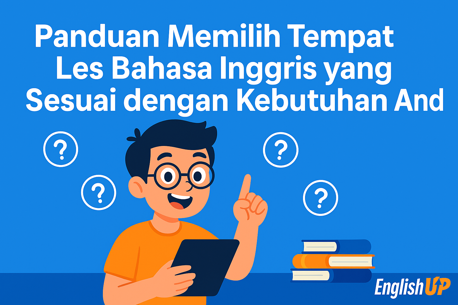 Panduan Memilih Tempat Les Bahasa Inggris yang Sesuai dengan Kebutuhan Anda - English Up