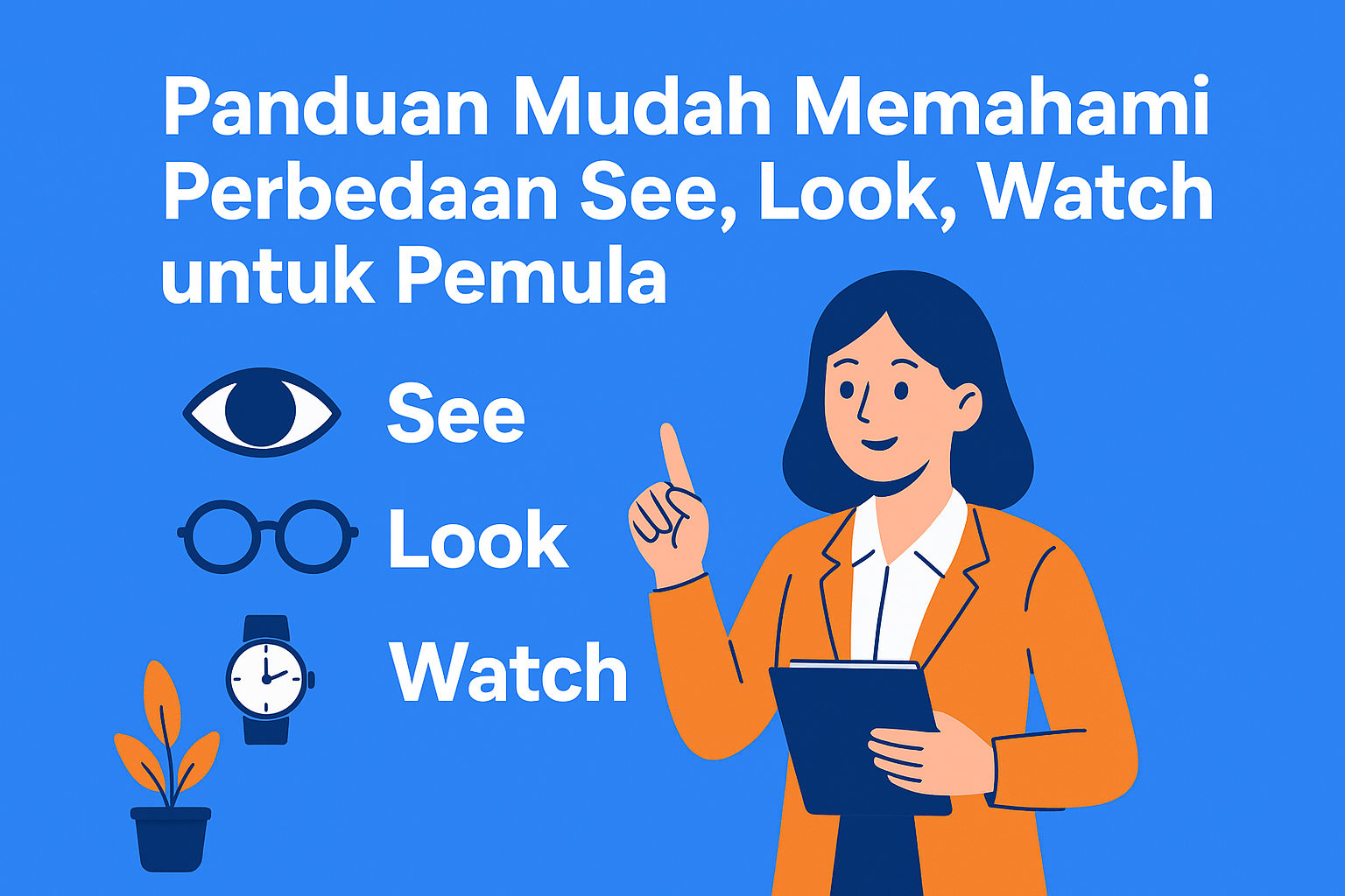 Panduan Mudah Memahami Perbedaan See, Look, Watch untuk Pemula - English Up